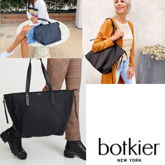 Botkier | Bags | Botkier New York Bond Black Nylon Tote Bag Nwt | Poshmark